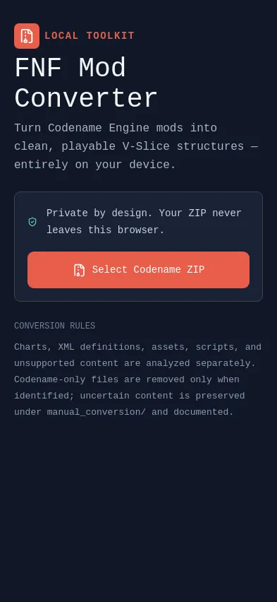 FNF Mod Converter Mobile