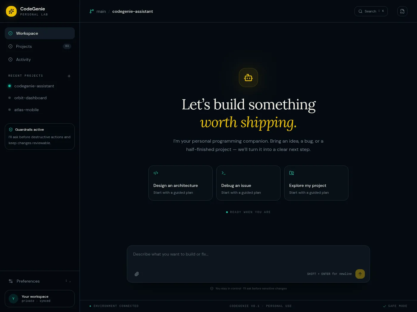 CodeGenie Assistant