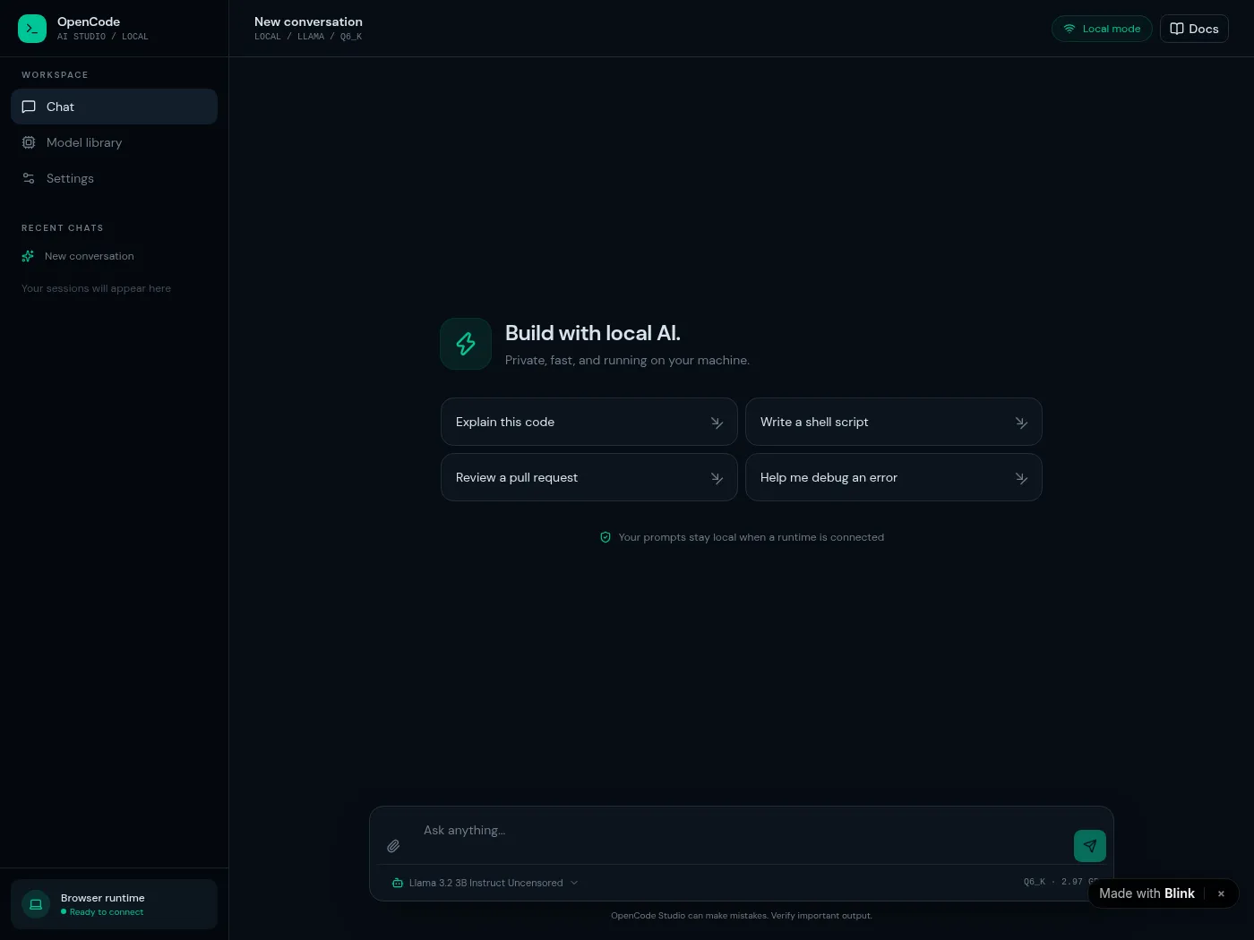 OpenCode AI Studio
