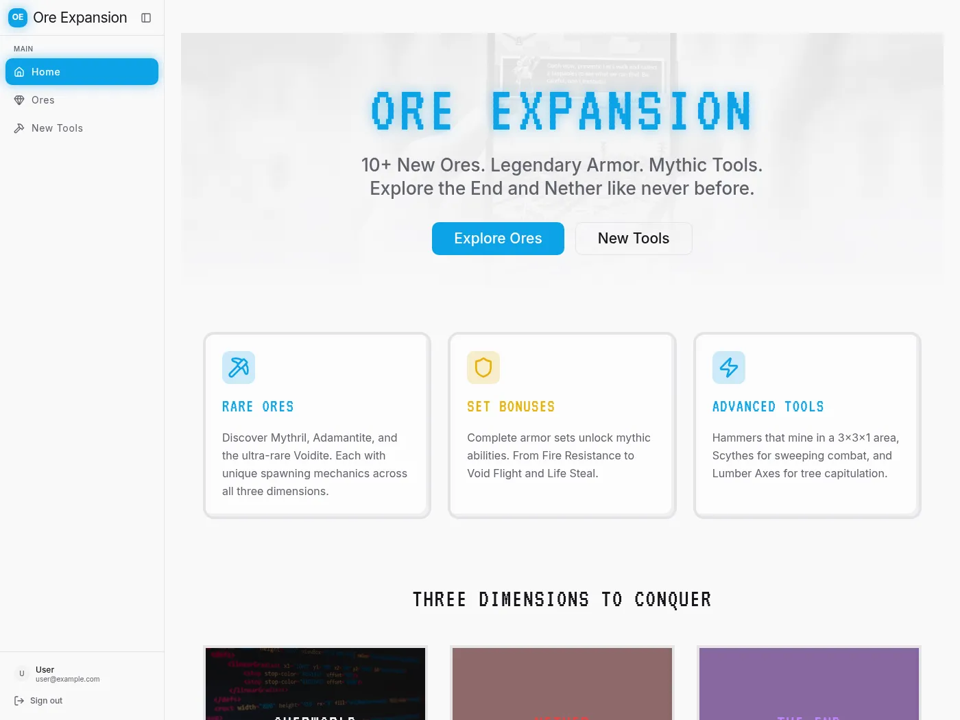 Ore Expansion Mod