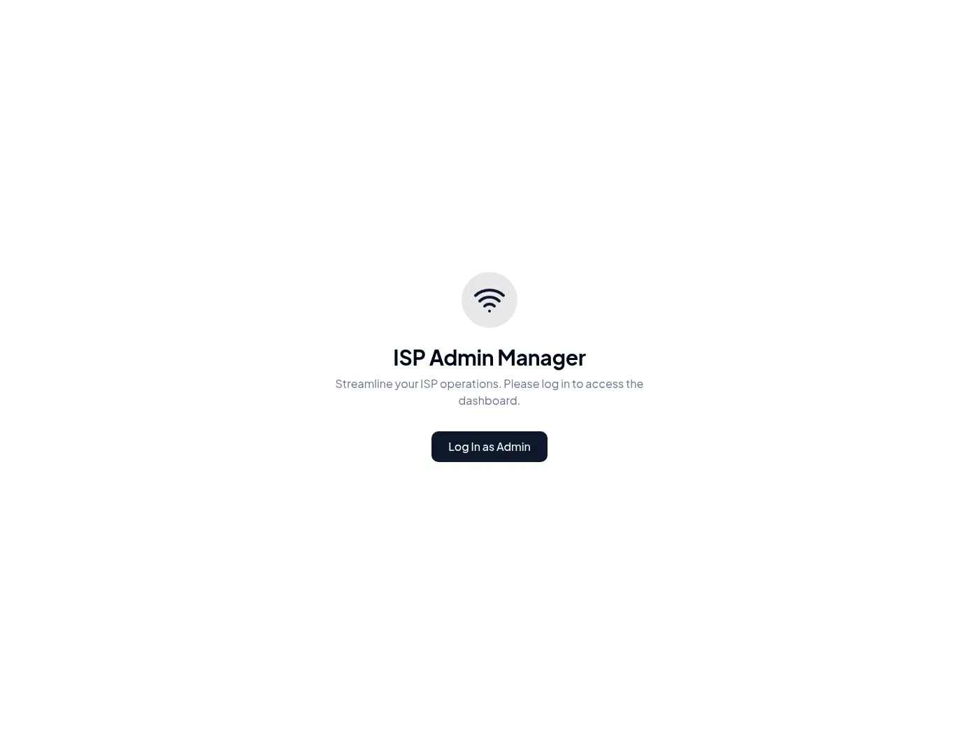 ISP Admin Manager