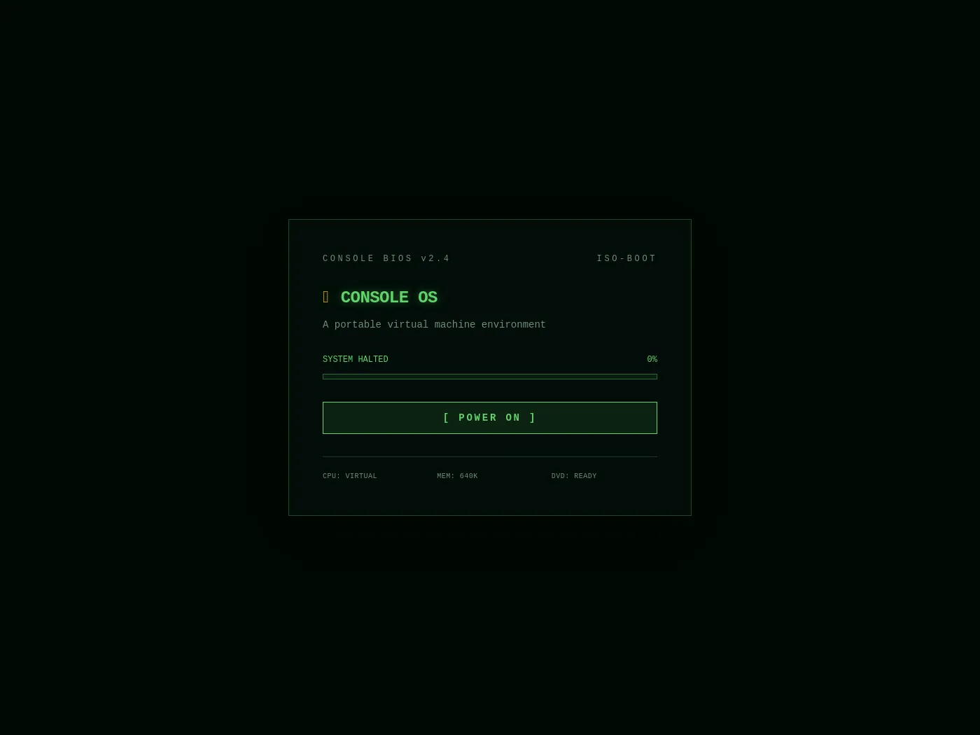 Console OS Simulator