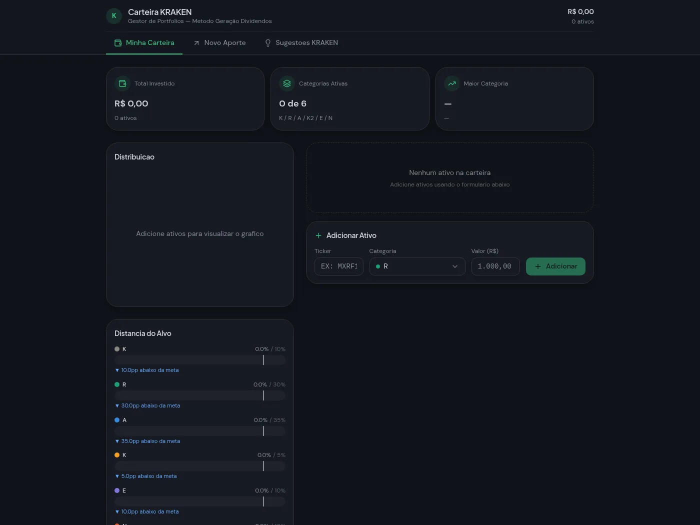 Carteira KRAKEN Web