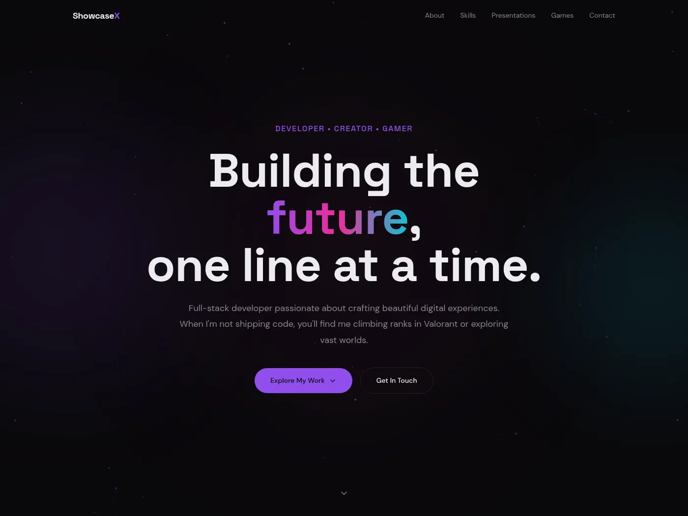 ShowcaseX Portfolio
