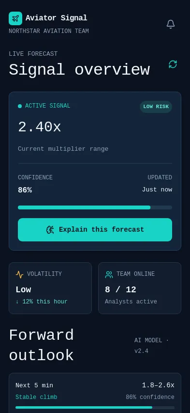 Aviator Signal Predictor
