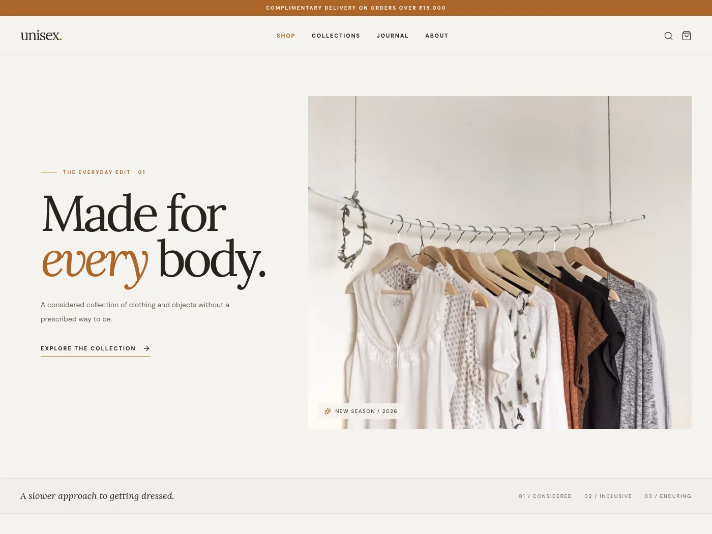 Unisex Ecom Hub