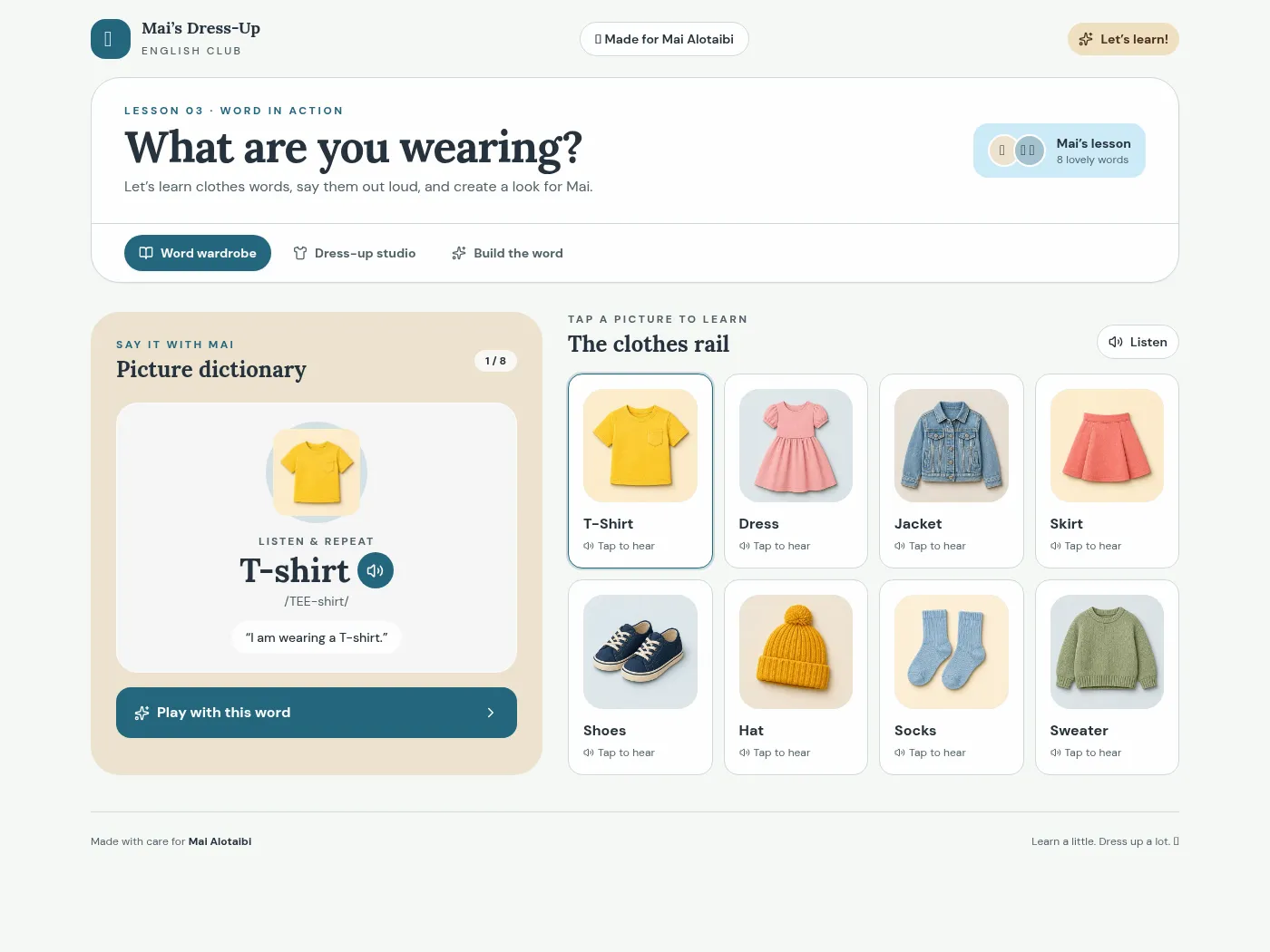 DressUp English Learner
