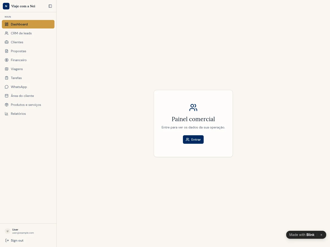 Viaje com a Nei CRM Suite
