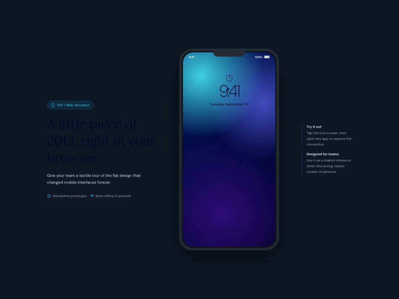 iOS7 Web Simulator