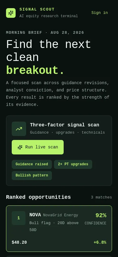 AI Stock Screener Mobile