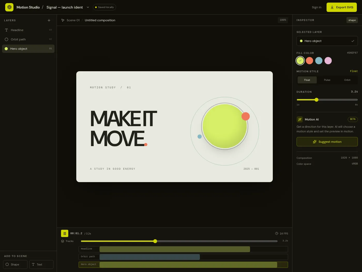 AI Motion Studio