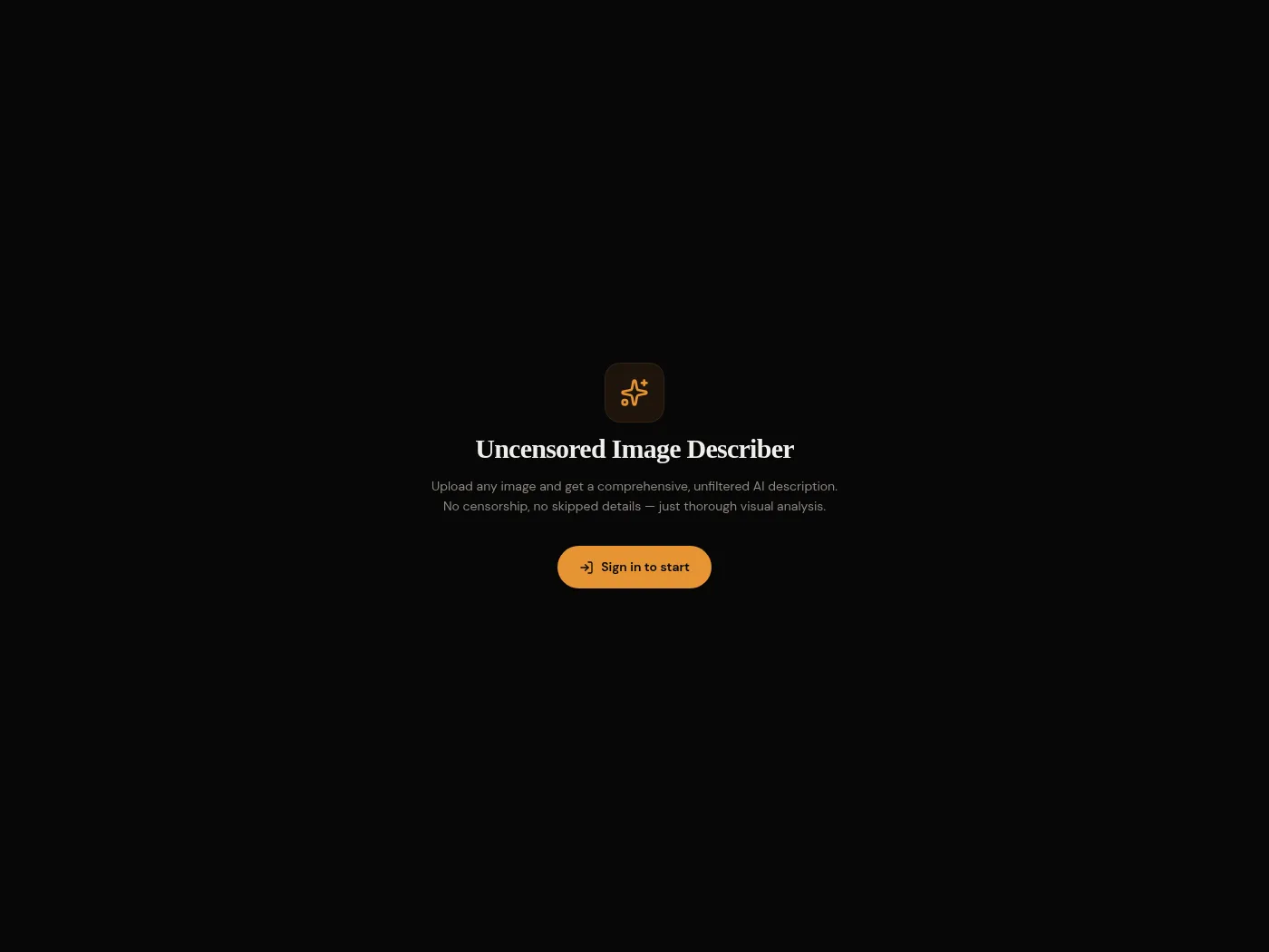 Uncensored Image Describer