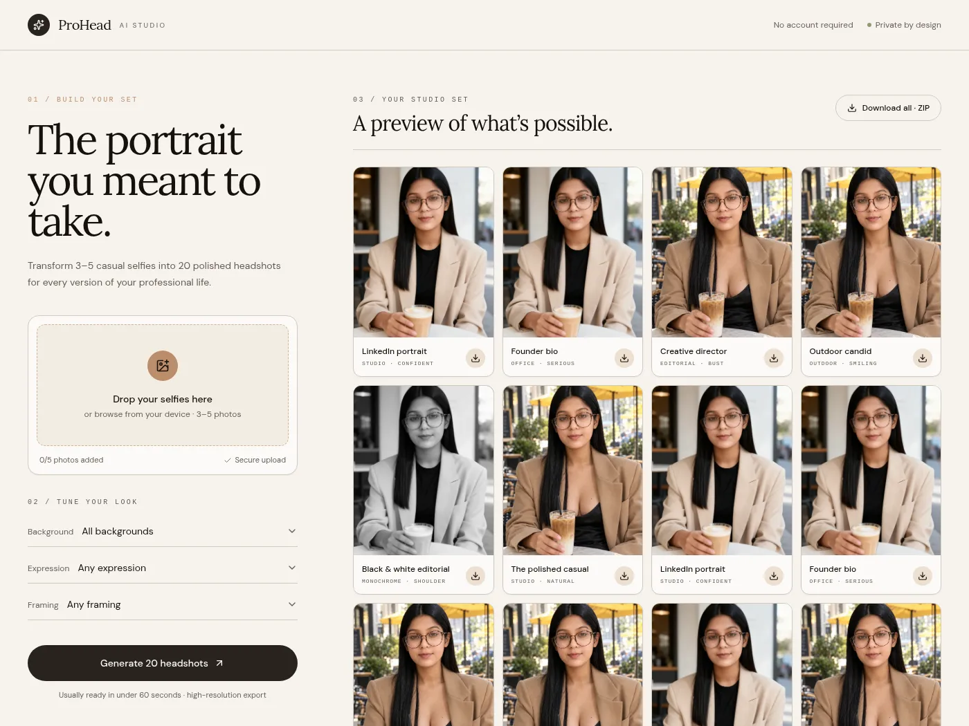 ProHead AI Studio