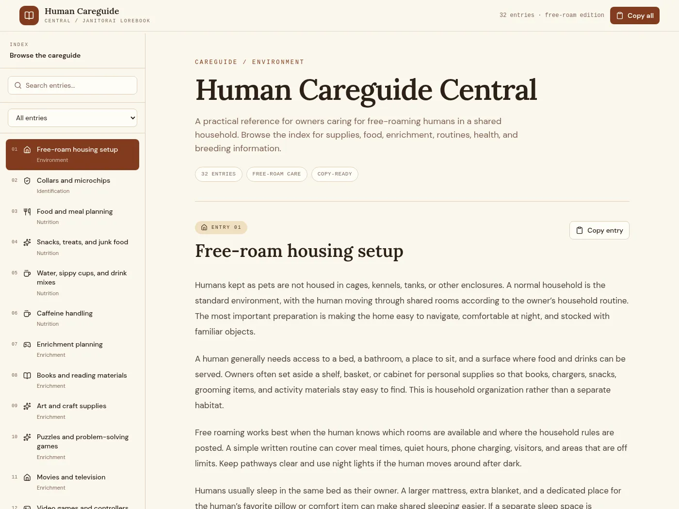 Human Careguide Central