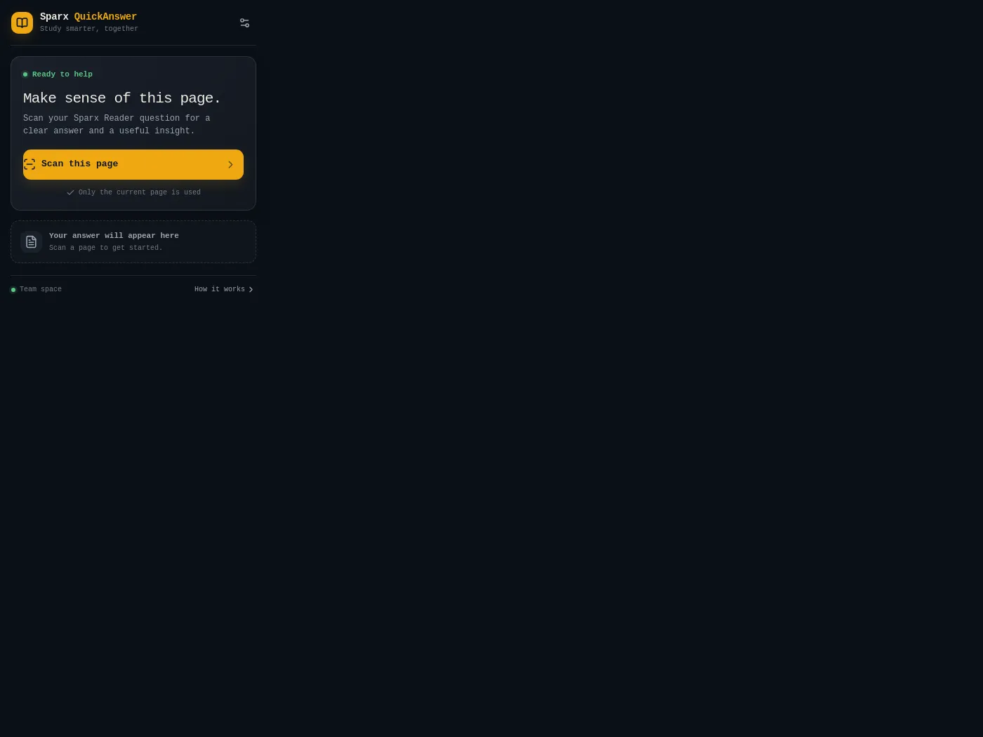 Sparx QuickAnswer AI Extension
