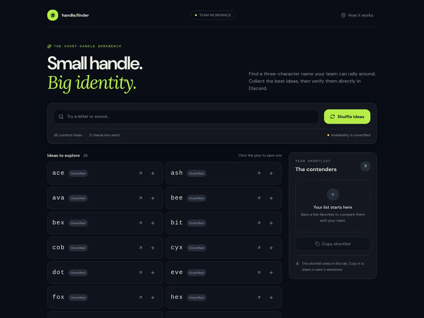 Discord Handle Finder