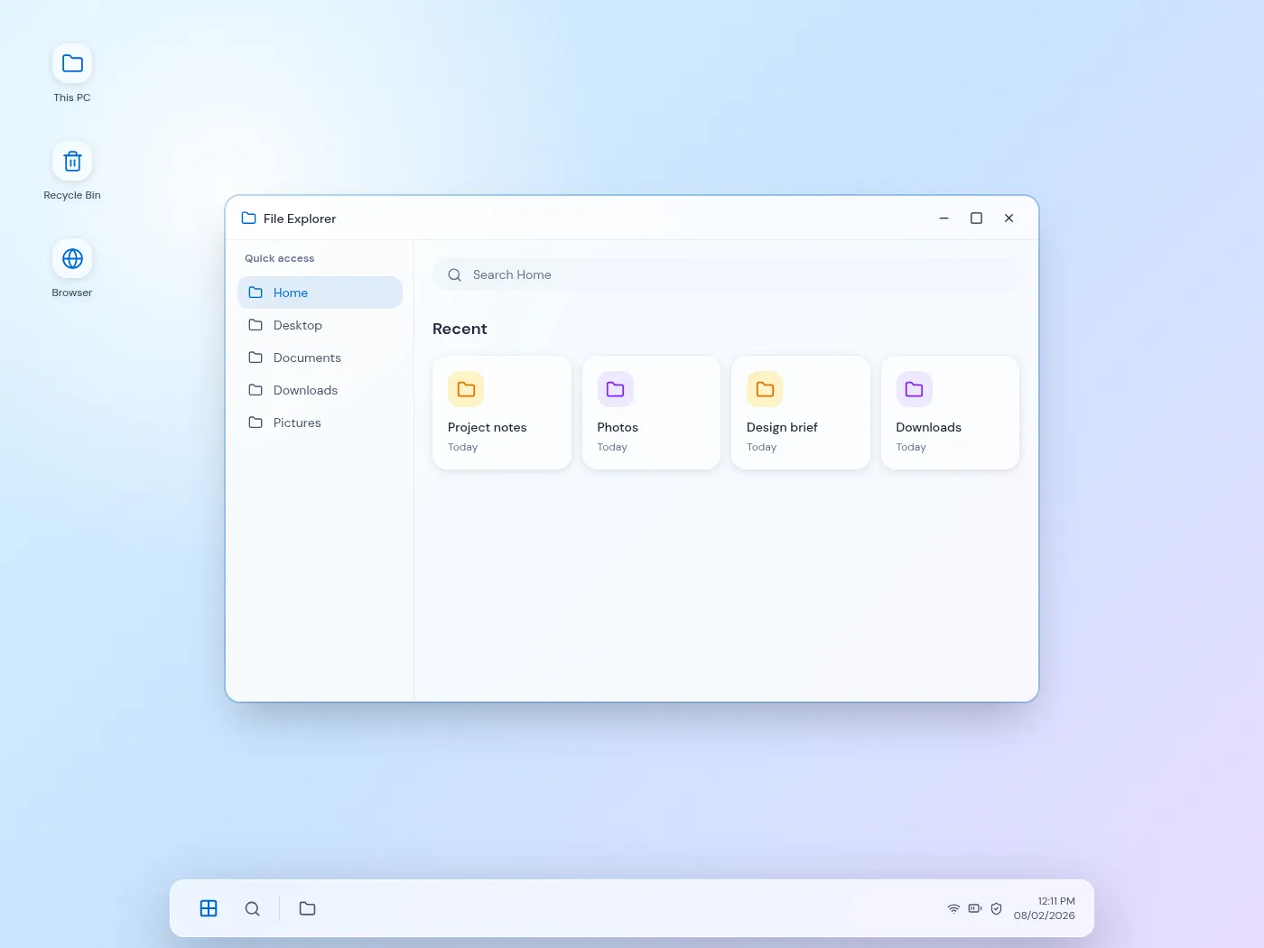 Win11 Web Simulator