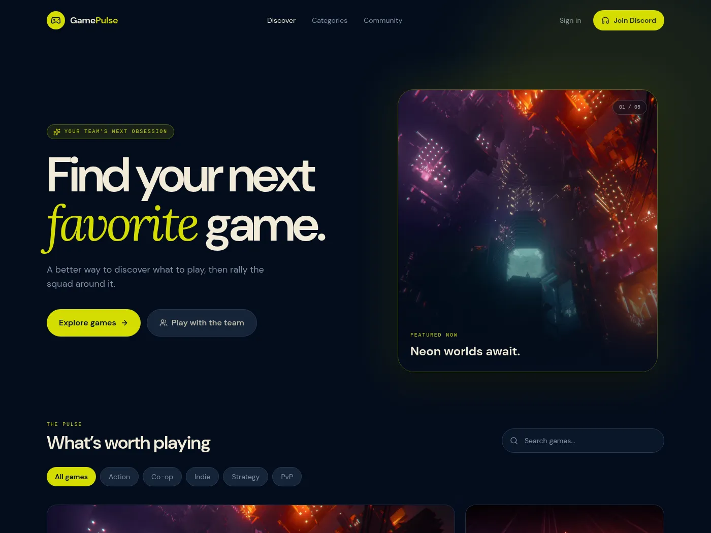 GamePulse Hub