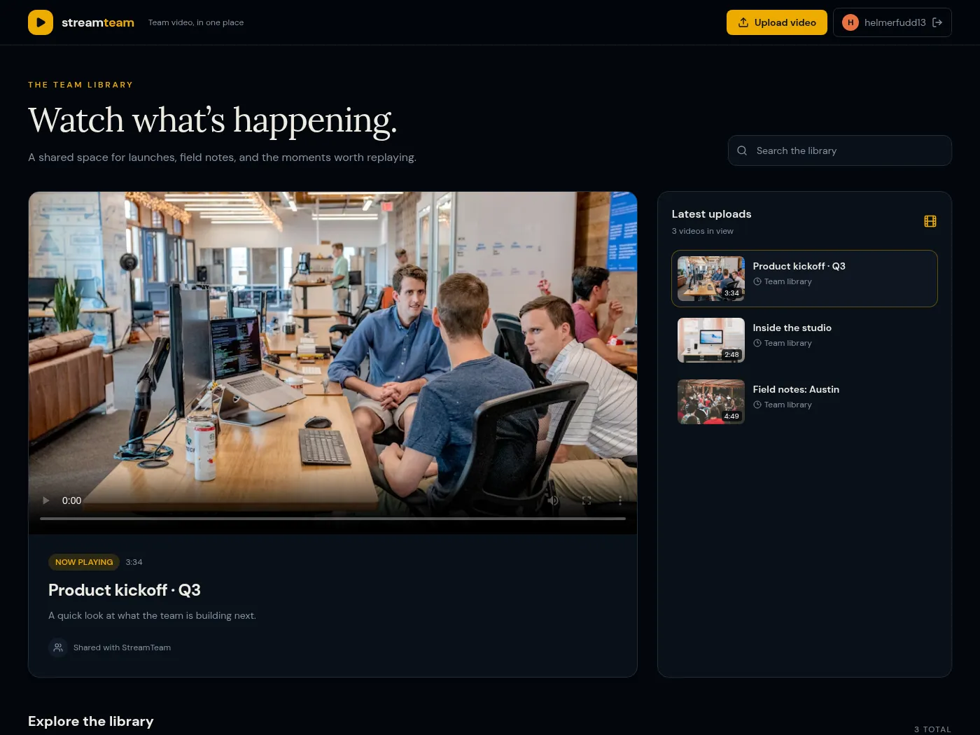 StreamTeam Video Hub