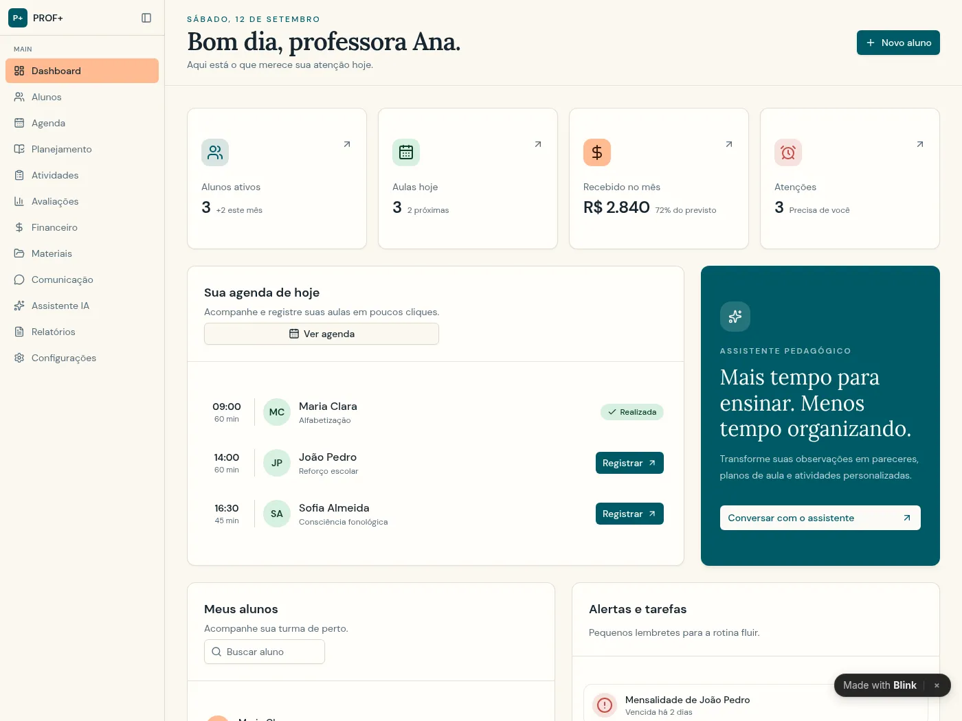 Prof+ Gestão de Professores