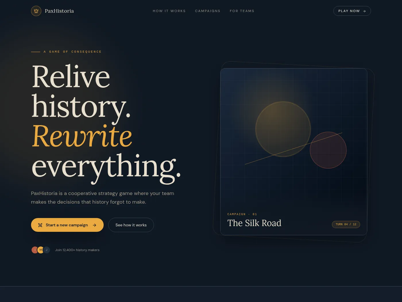PaxHistoria Strategy Hub