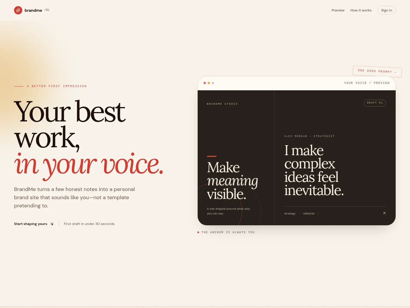 BrandMe Generator