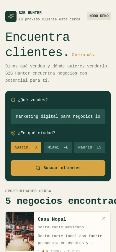 B2B Hunter App