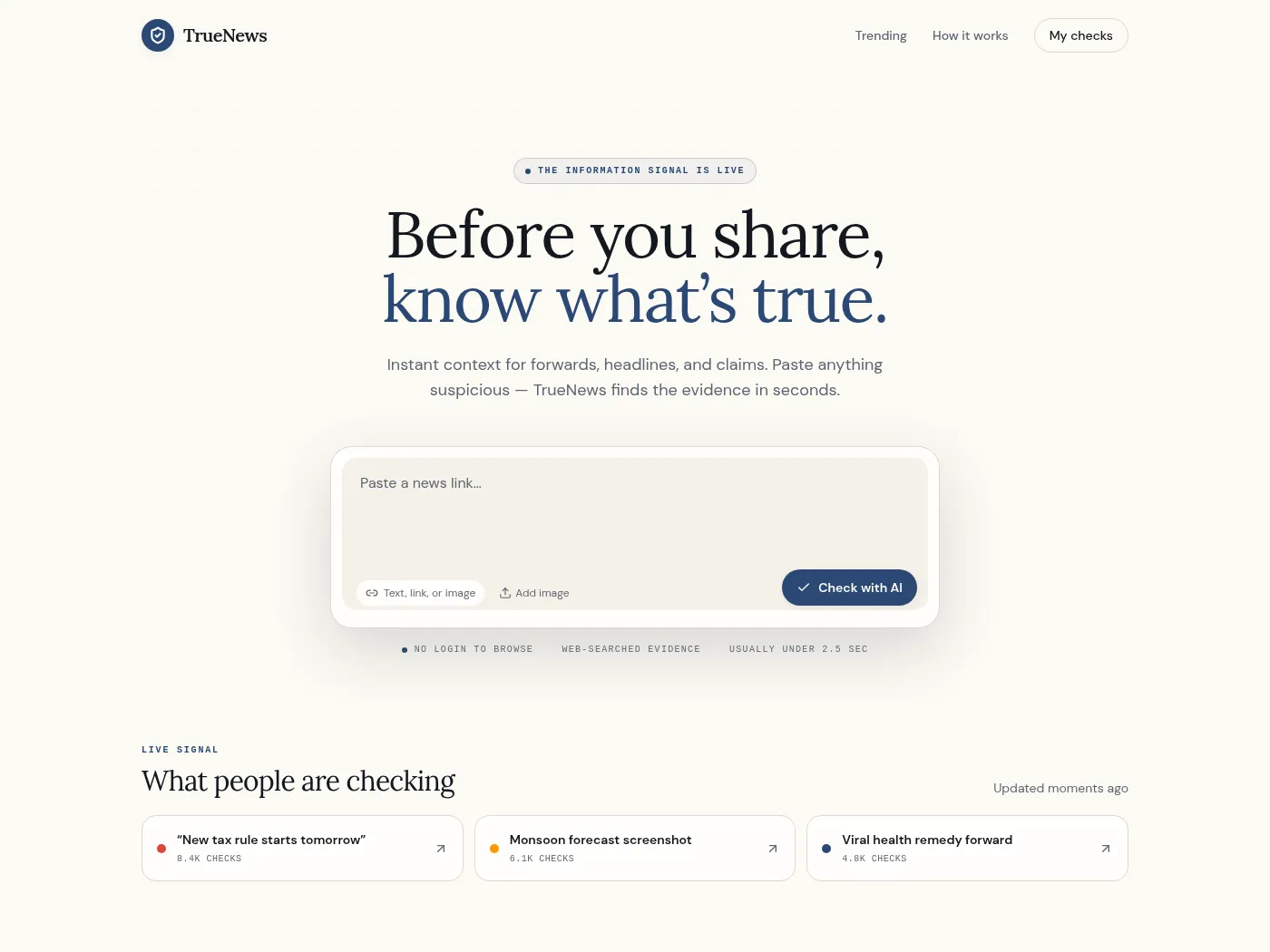 TrueNews Checker