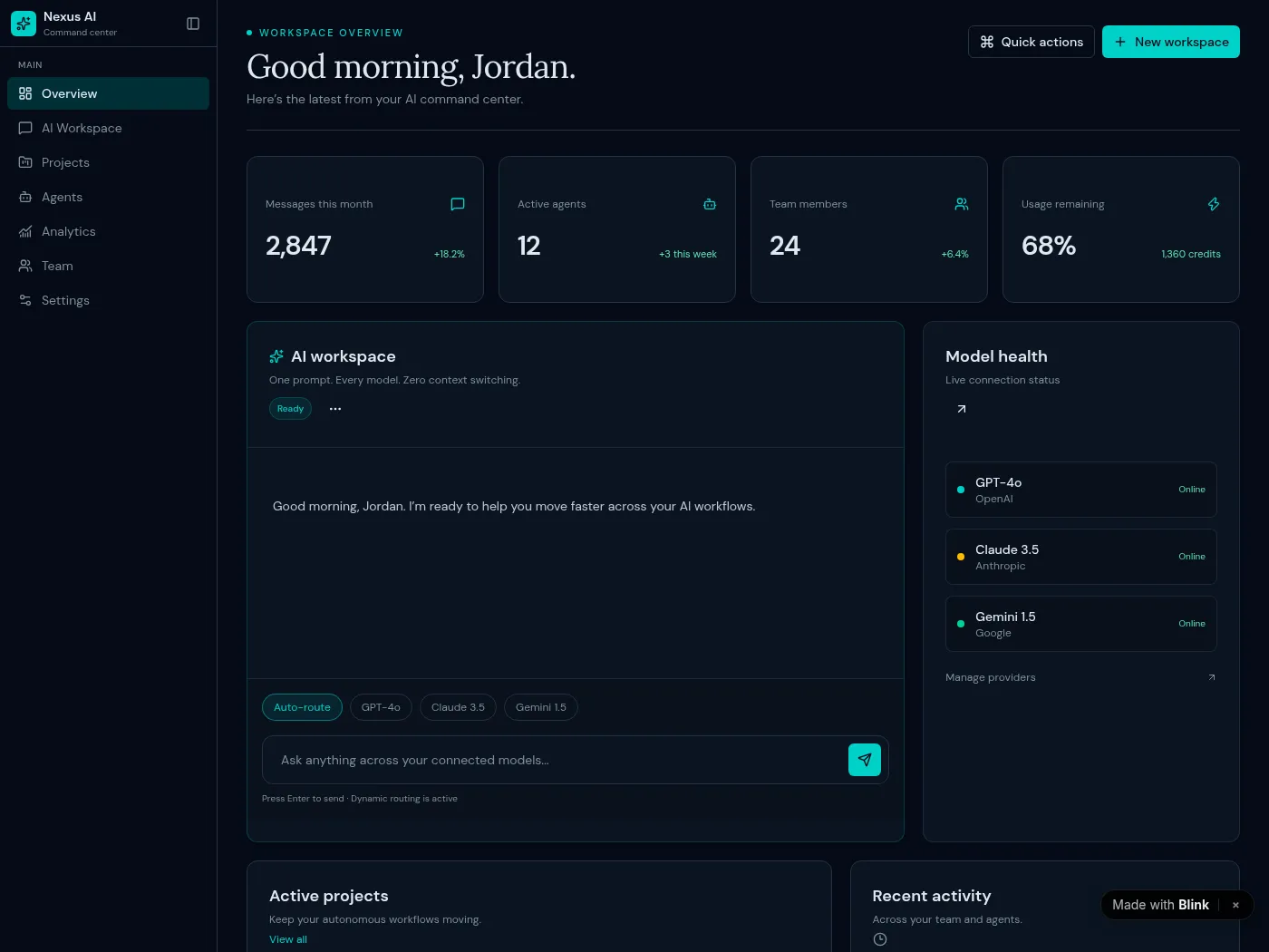 AI Dashboard Suite