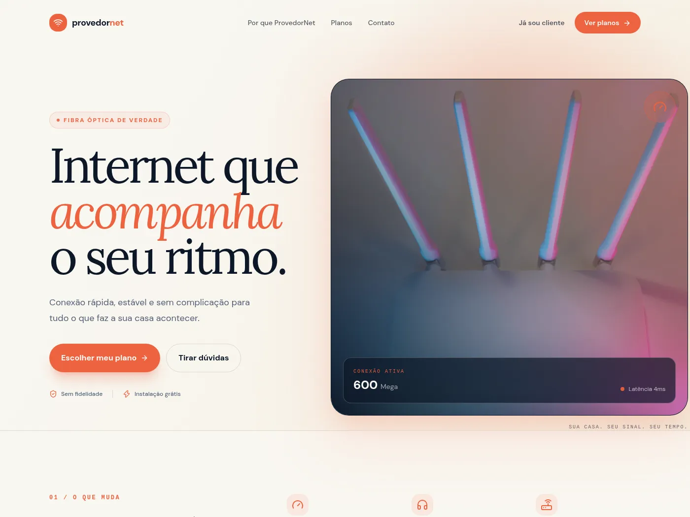 ProvedorNet Landing Page