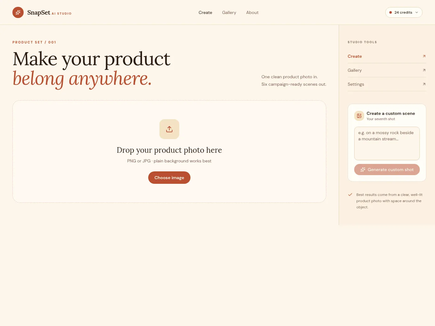 SnapSet AI Studio