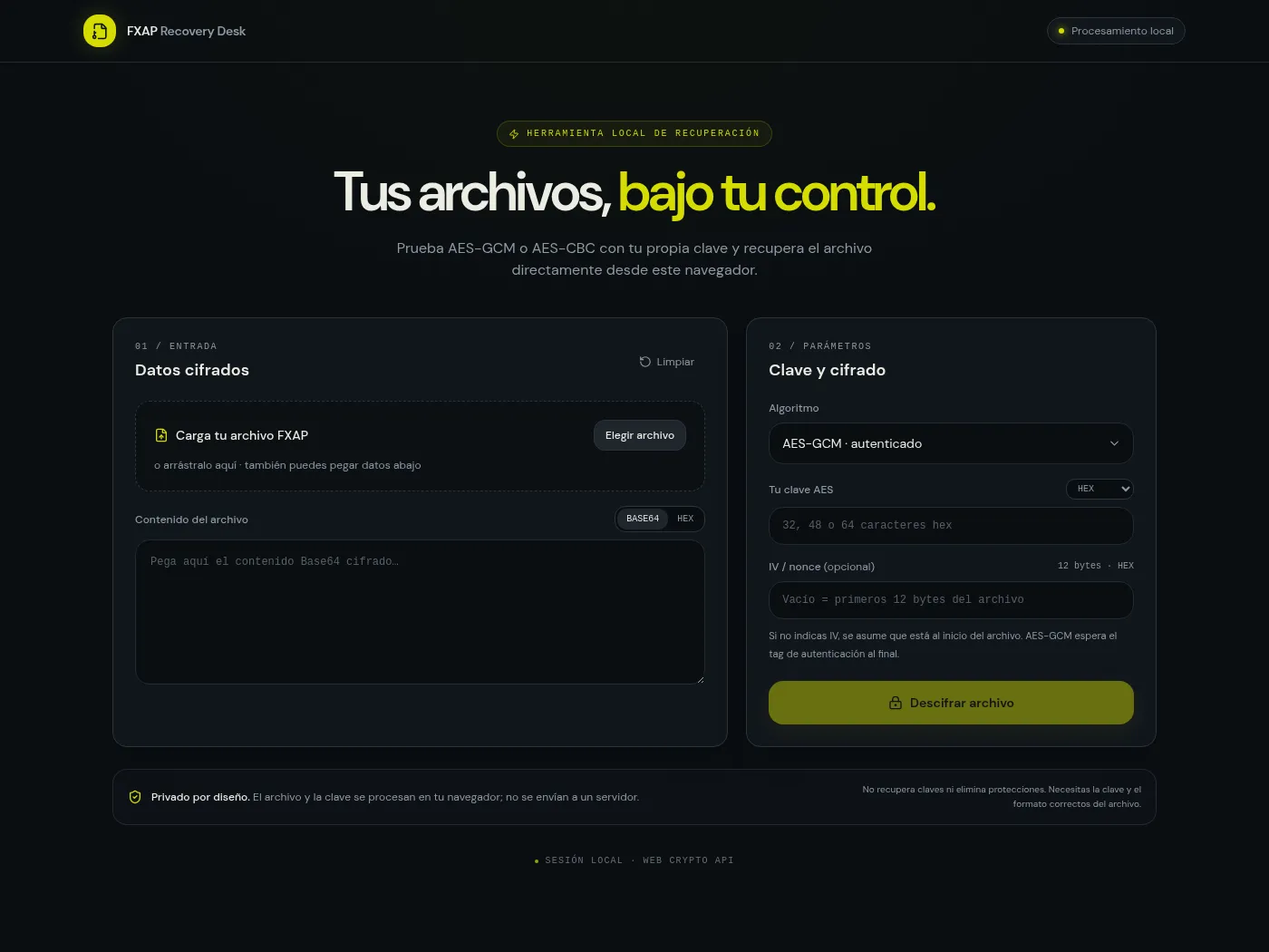 FXAP Decrypt Tool