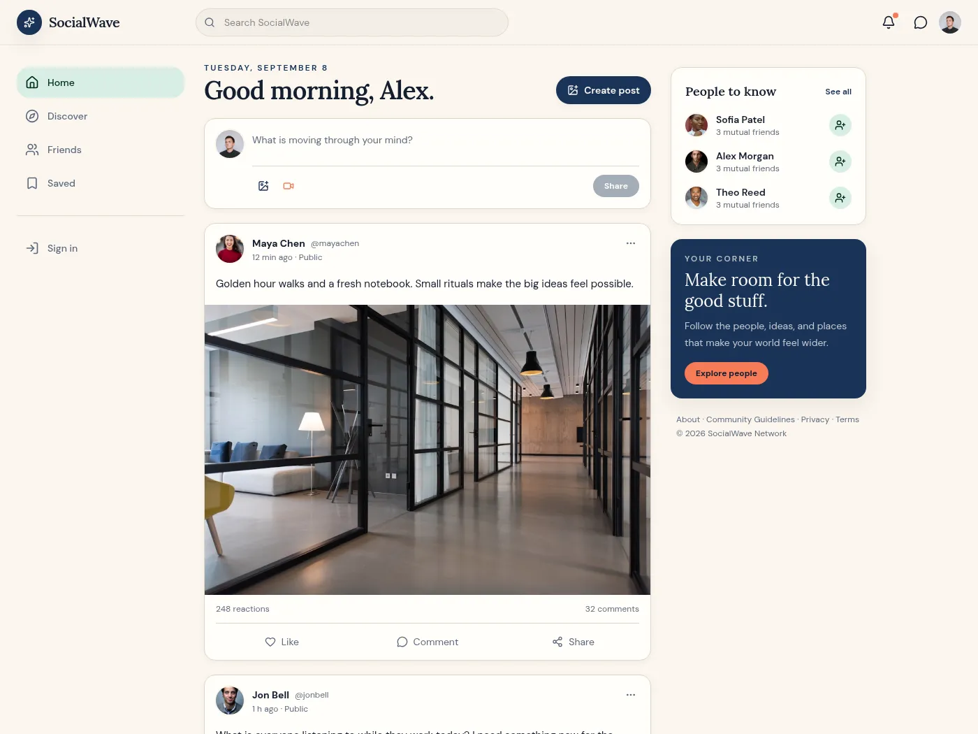 SocialWave Network