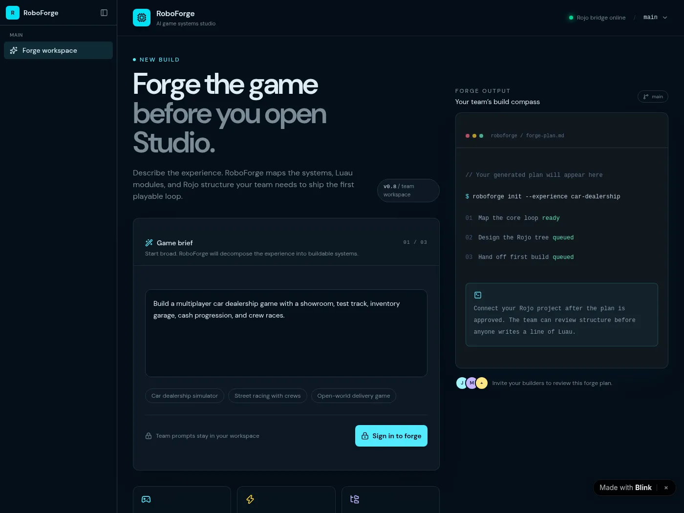 RoboForge AI Builder