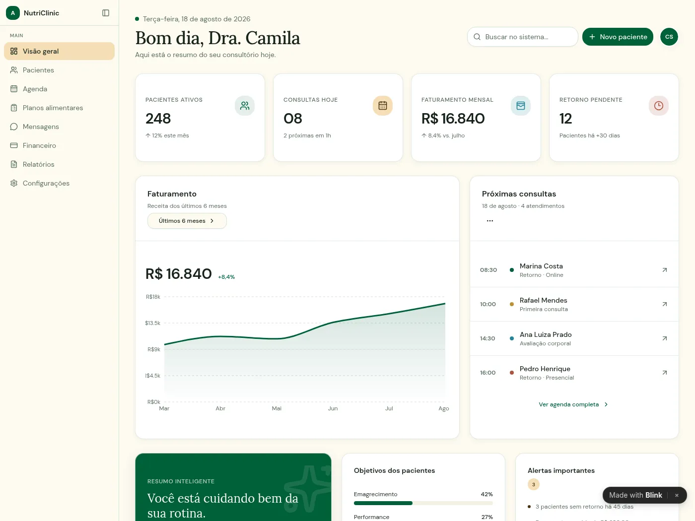 NutriClinic Pro SaaS