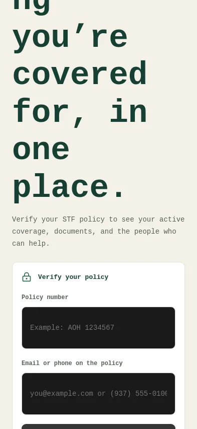 STF Policy Pocket