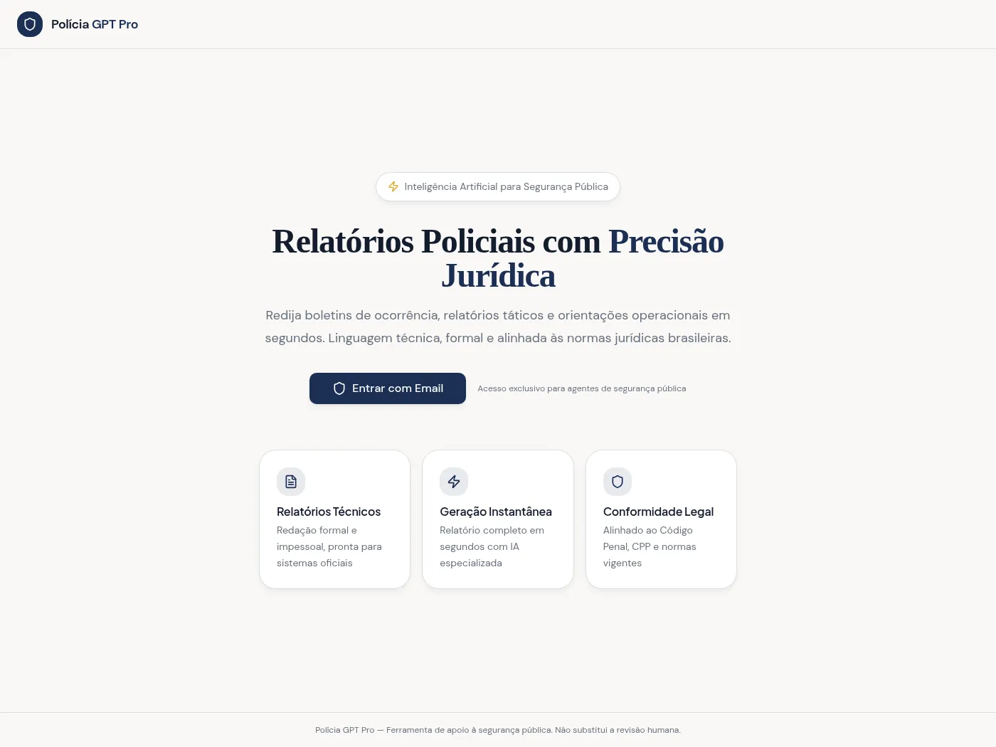 Polícia GPT Pro