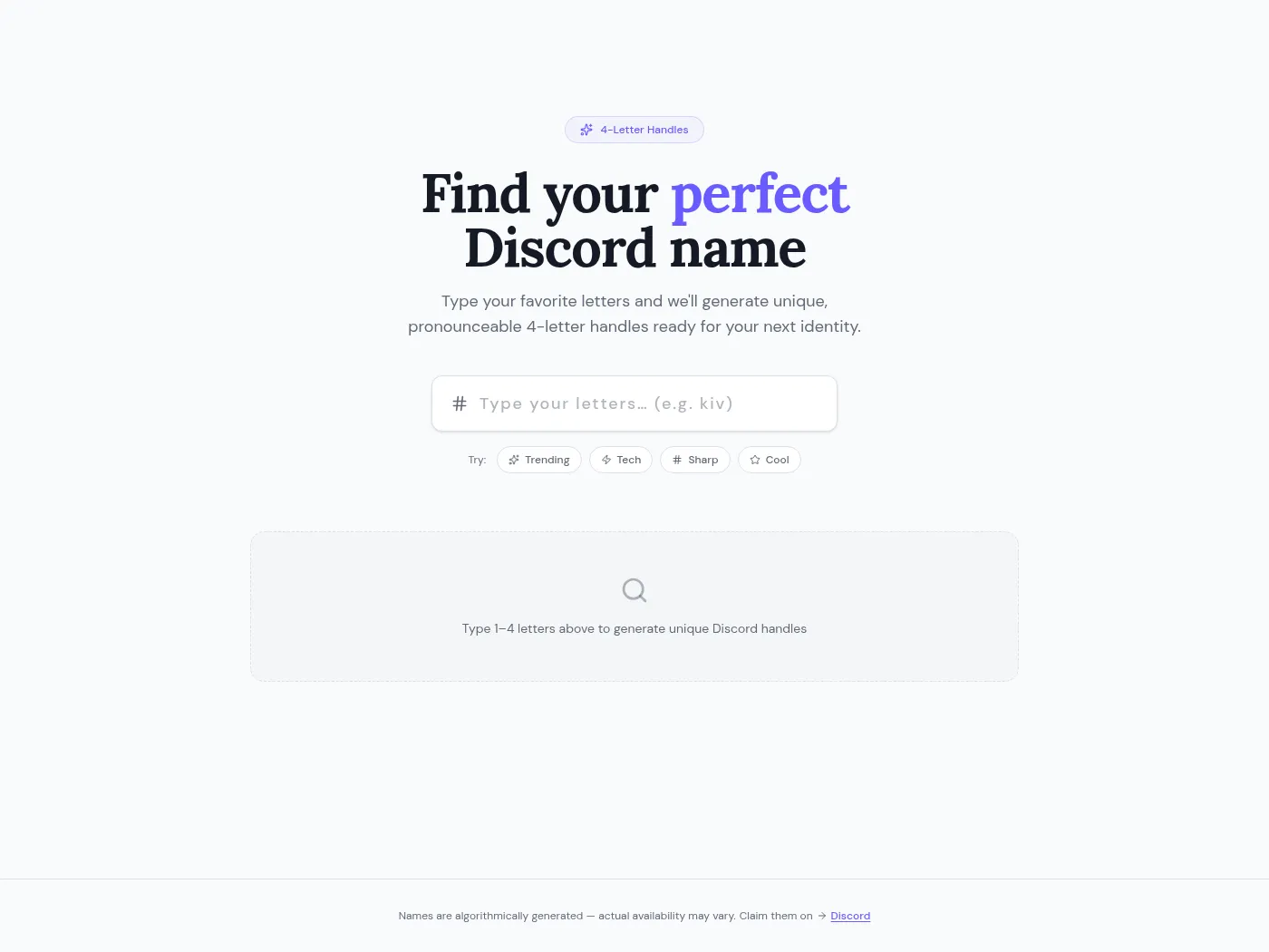 Discord Handle Finder