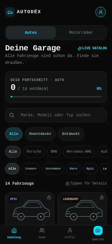 AUTODÉX – Car Pokédex App