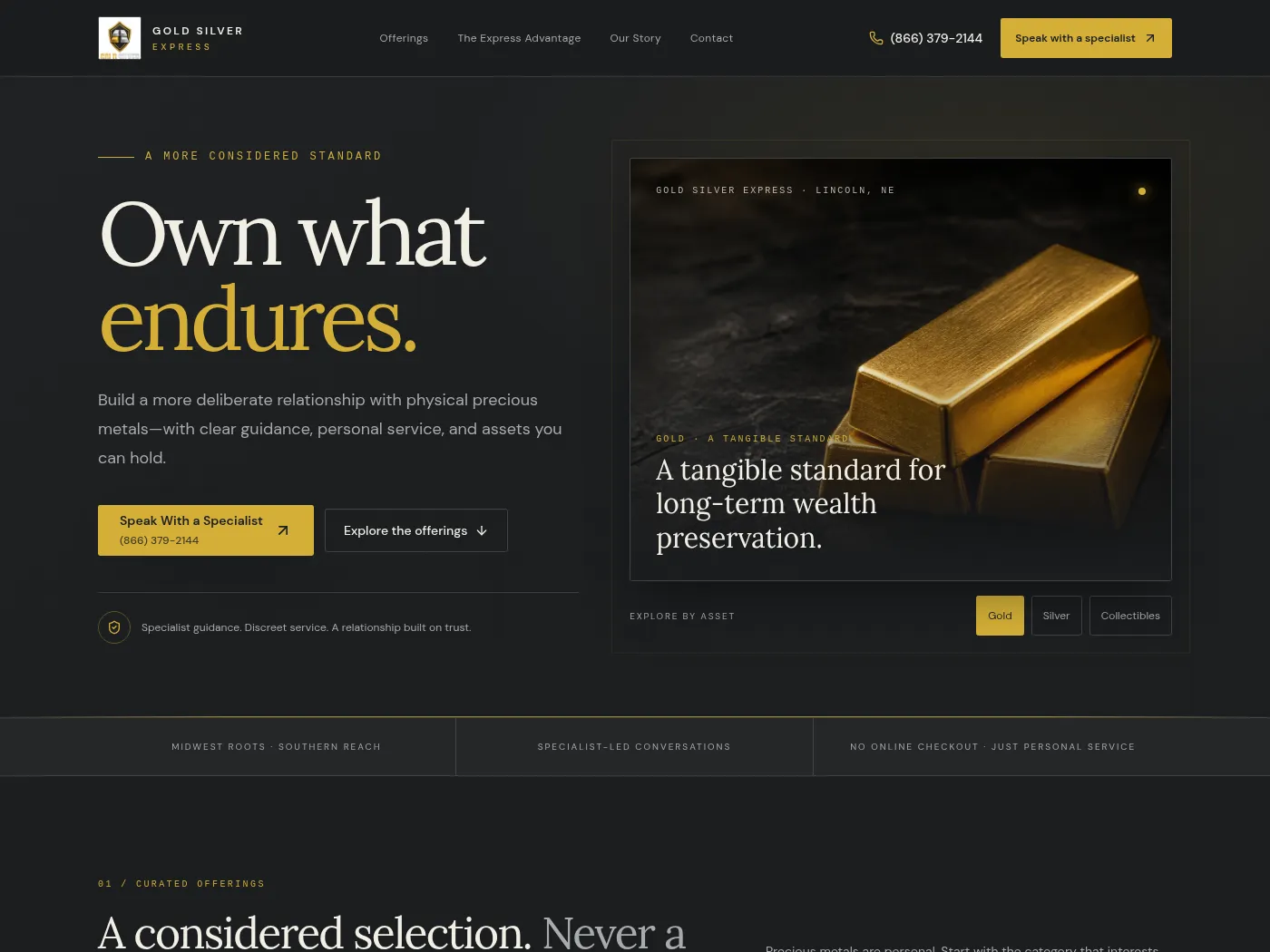 Gold Silver Express Site