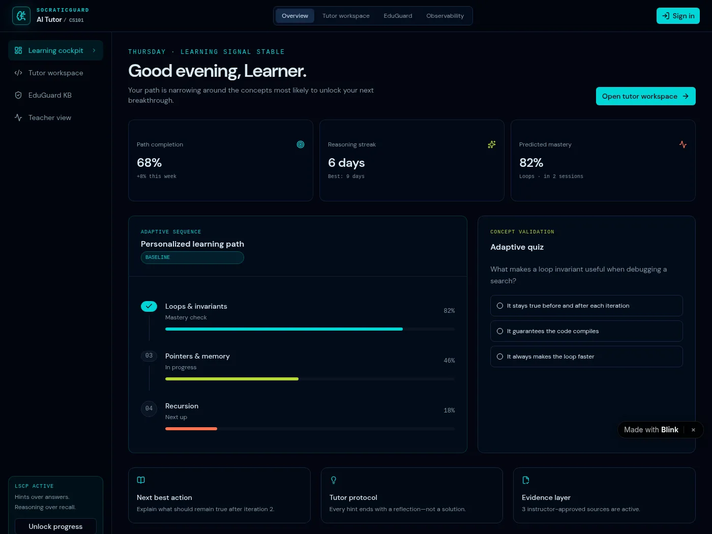 SocraticGuard AI Tutor