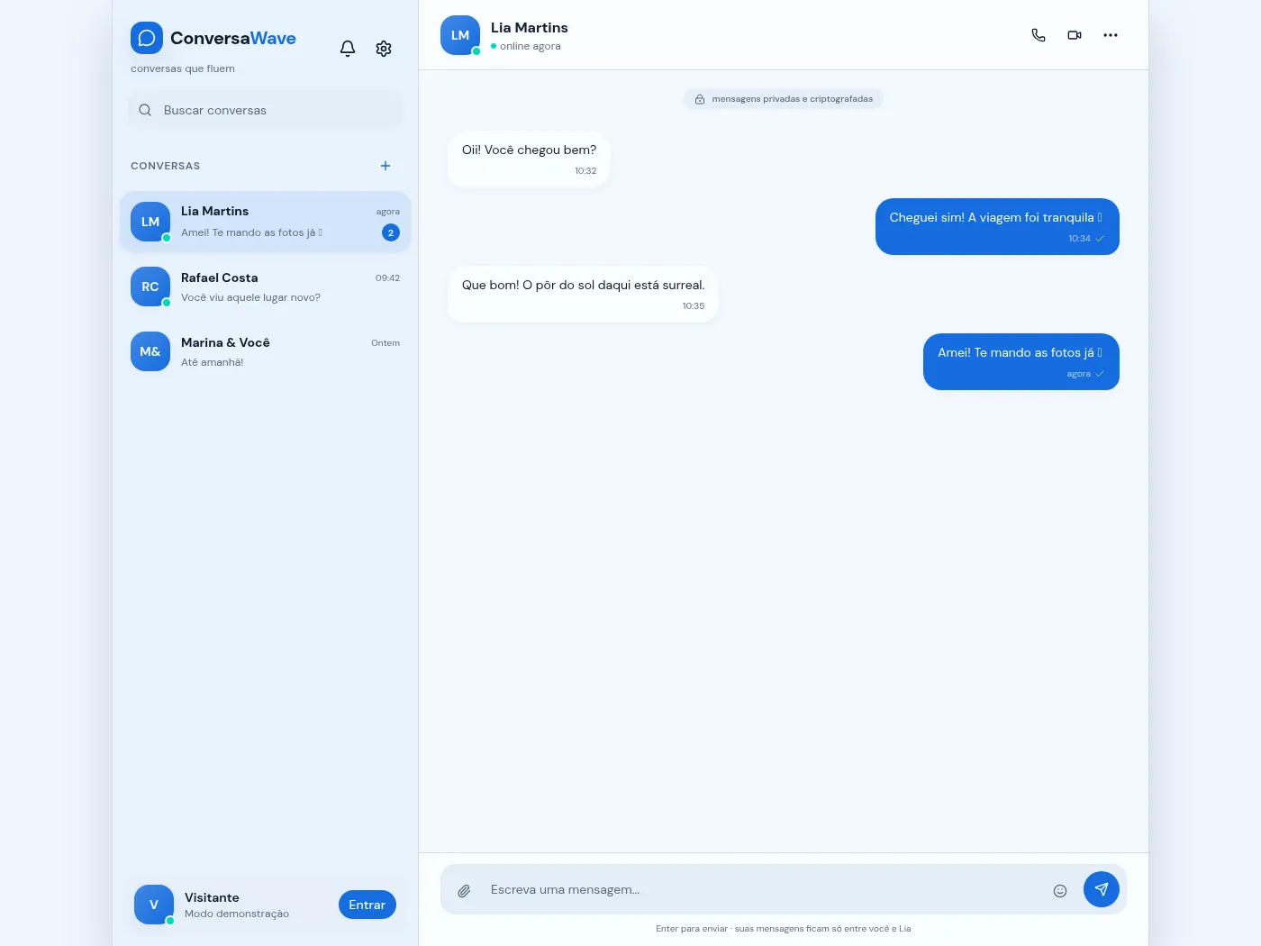 ConversaWave PWA Chat
