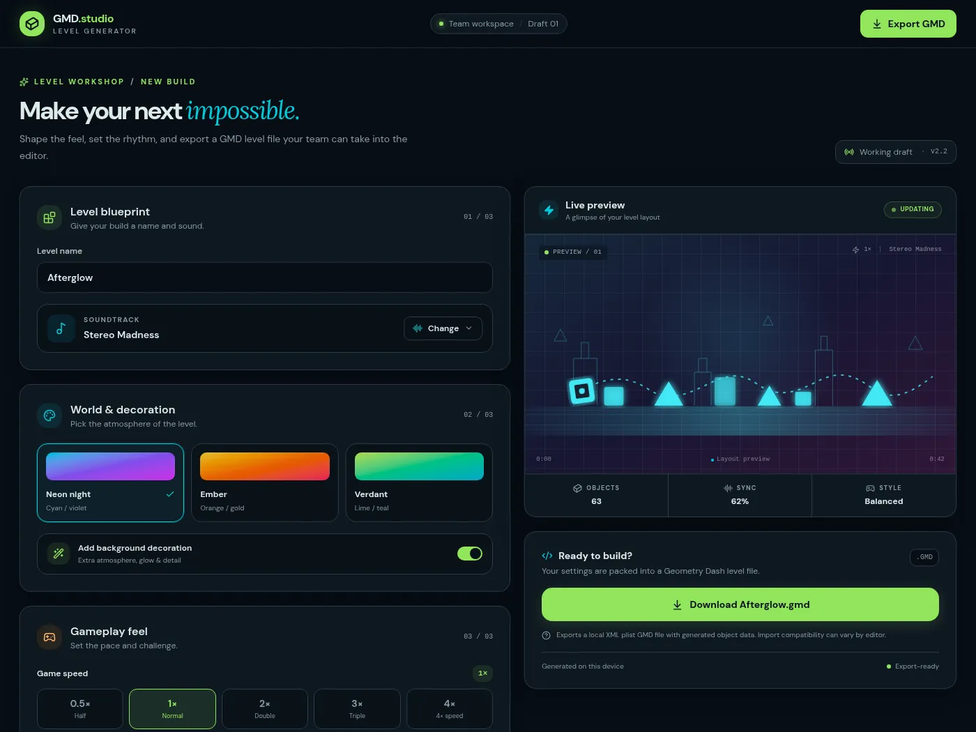 GMD File Generator Pro