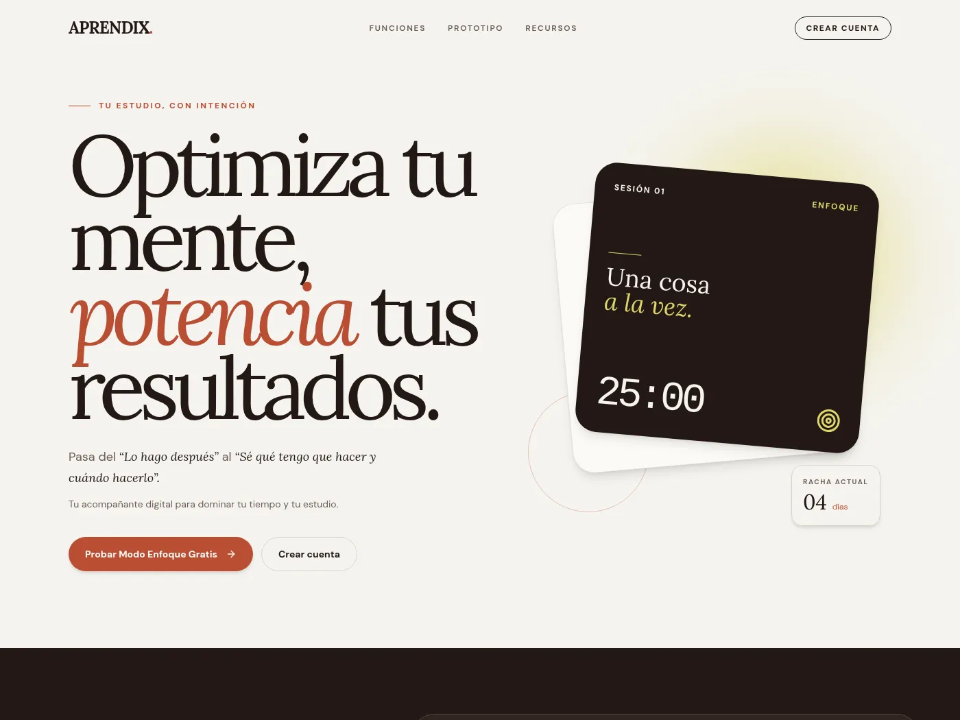 Aprendix Focus Platform