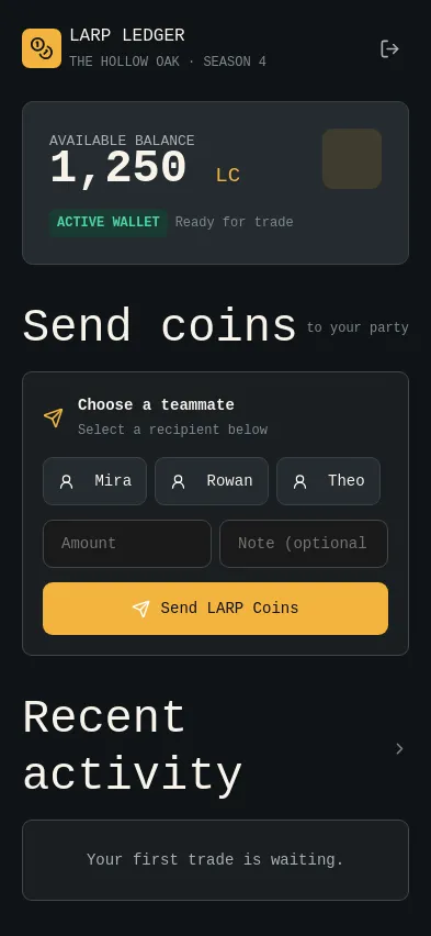 LARP Coin Wallet