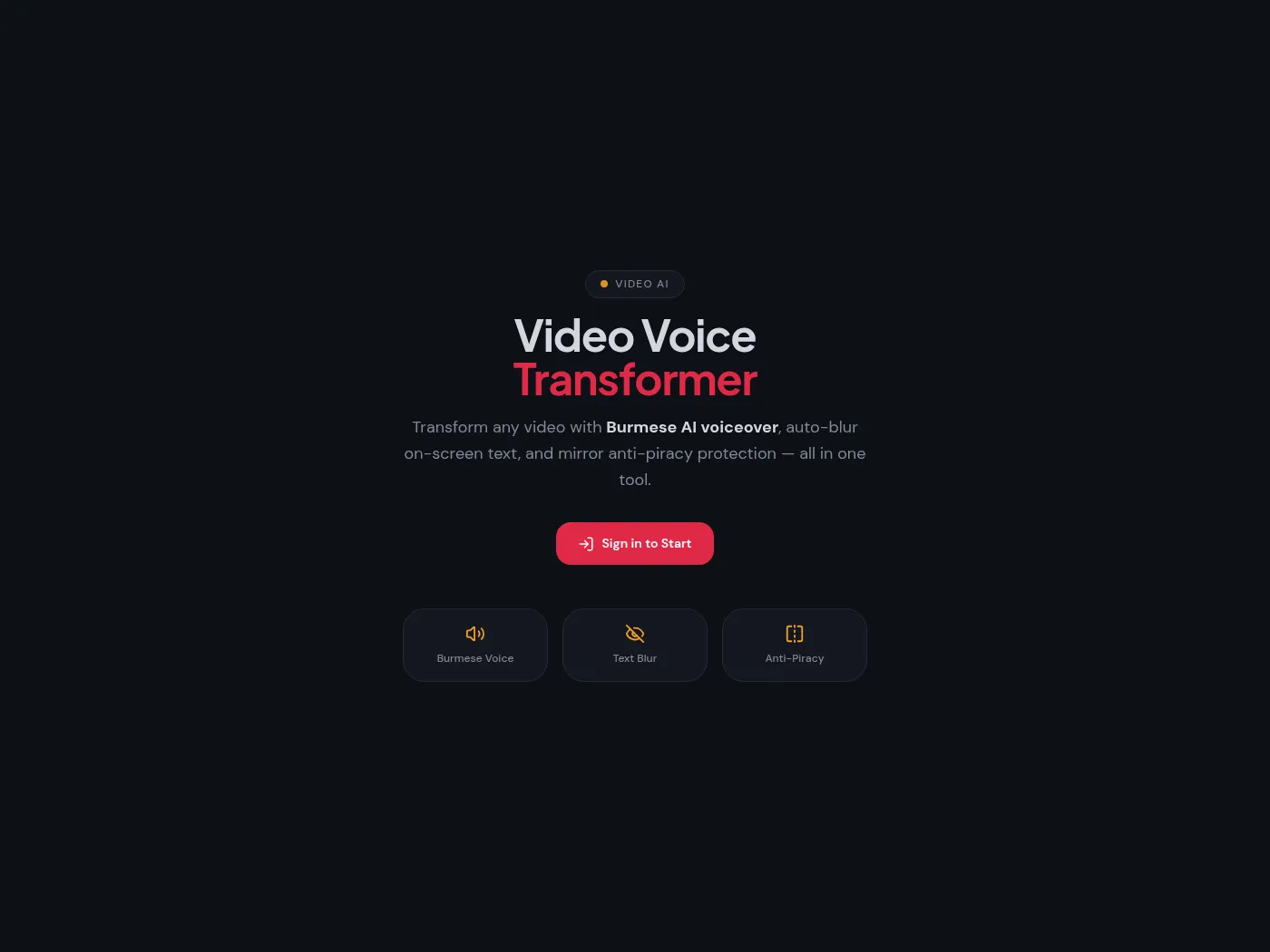 Video Voice Transformer