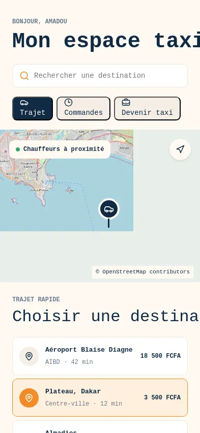 Taxi drive