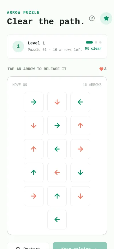 Arrow Puzzle Master