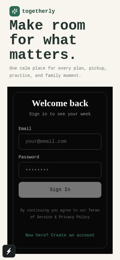 Family Scheduler App