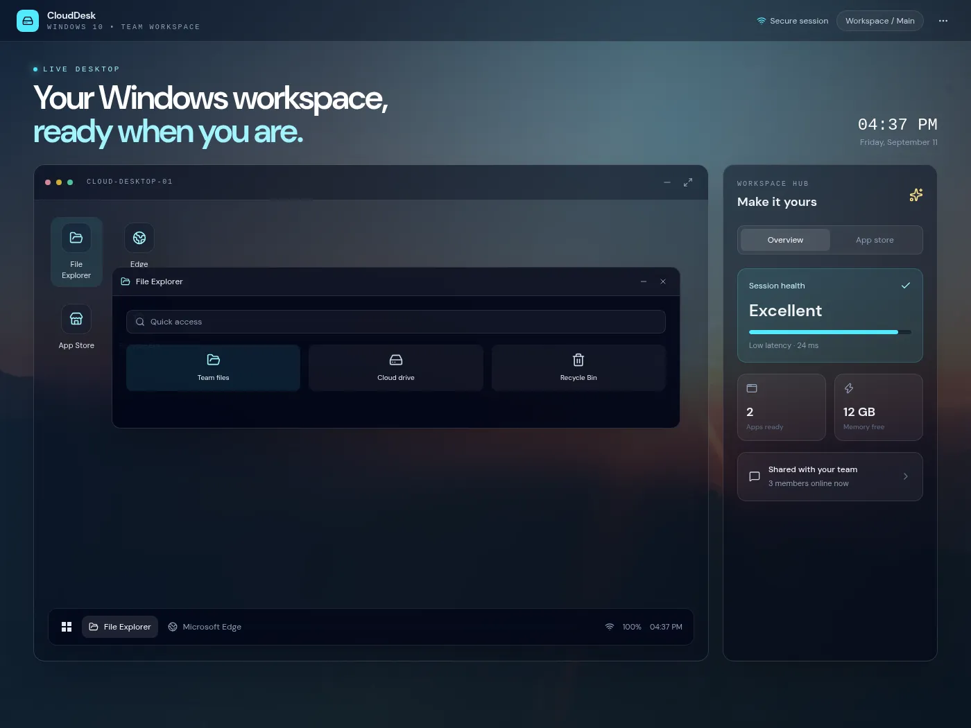 Win10 Cloud Desktop